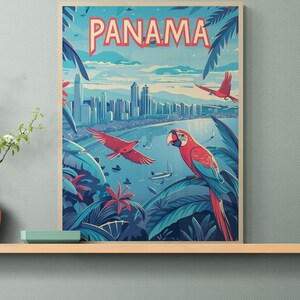 Panama City Printable Travel Poster, Artistic Wall Decor, Ideal Gift ...