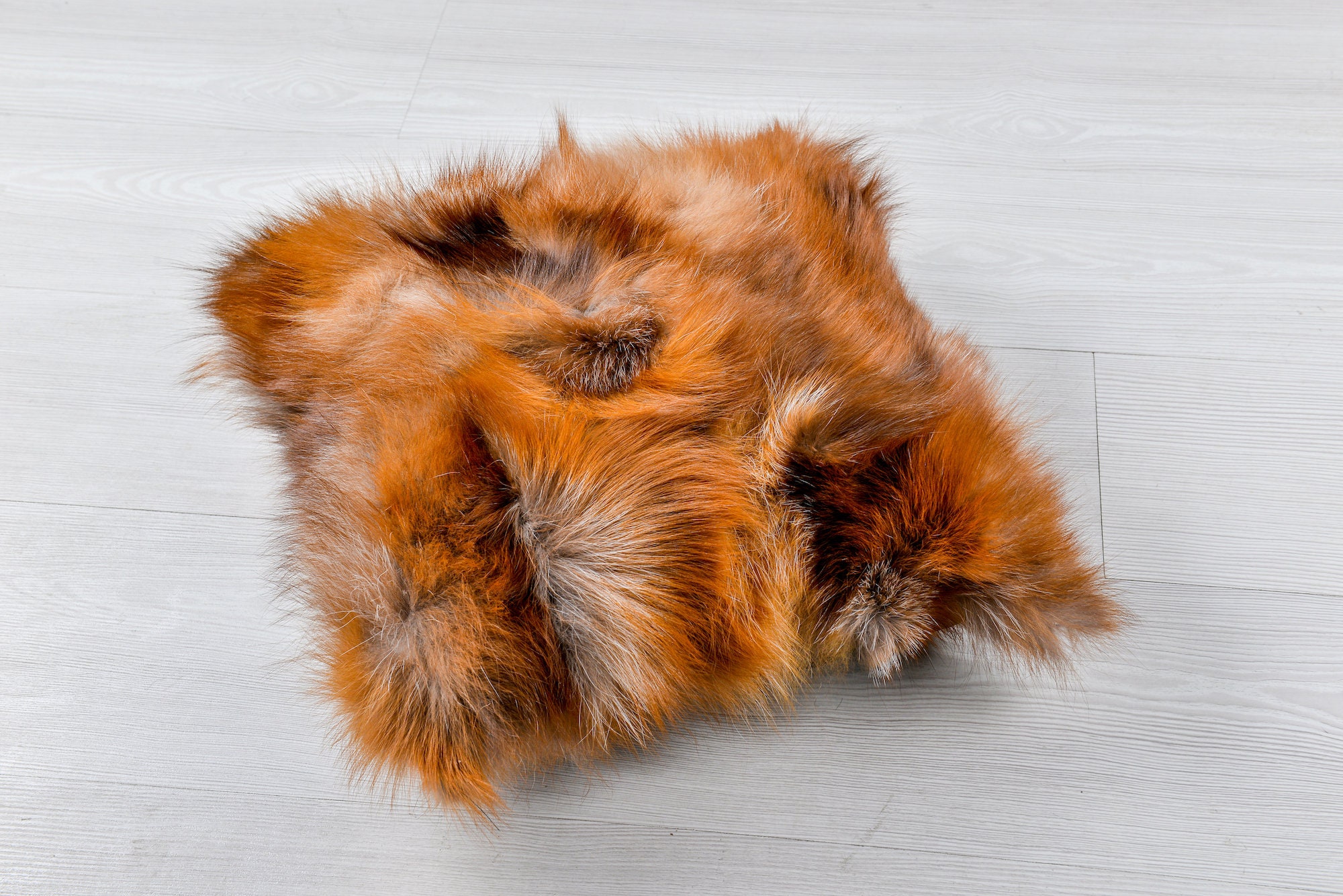 Red Fox Fur Pillow ,handmade Luxury Real Red Fox Throw Pillow, Bedroom ...