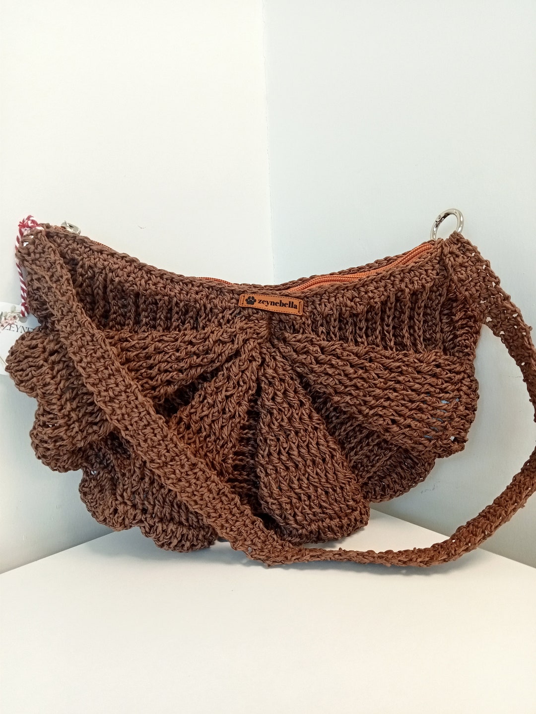 Handmade Straw Bag, Straw Bag With Leather Straps, Lined With Cotton ...