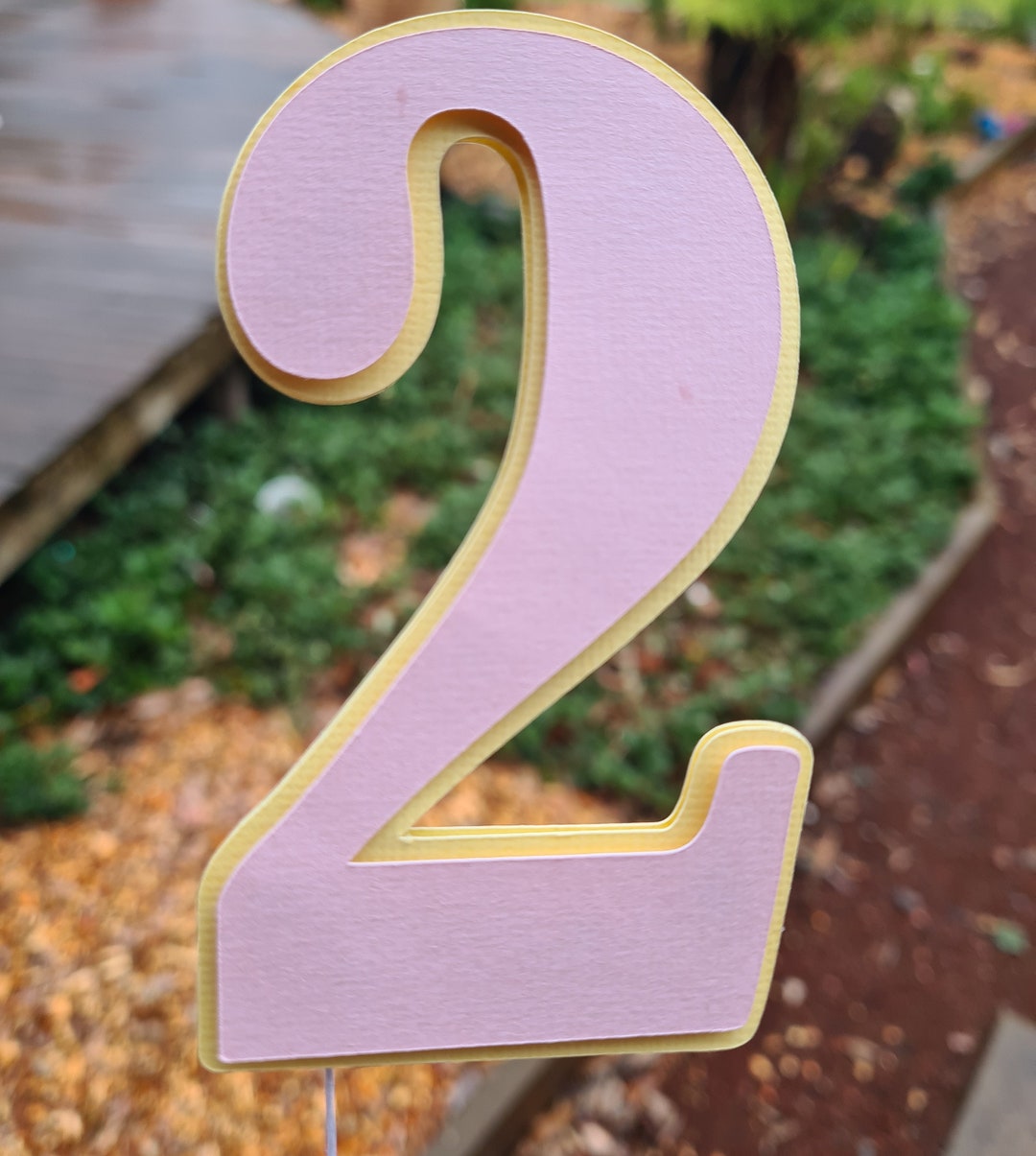 Number 2 Two Cake Topper. Second Birthday. 2 Cake Topper. - Etsy