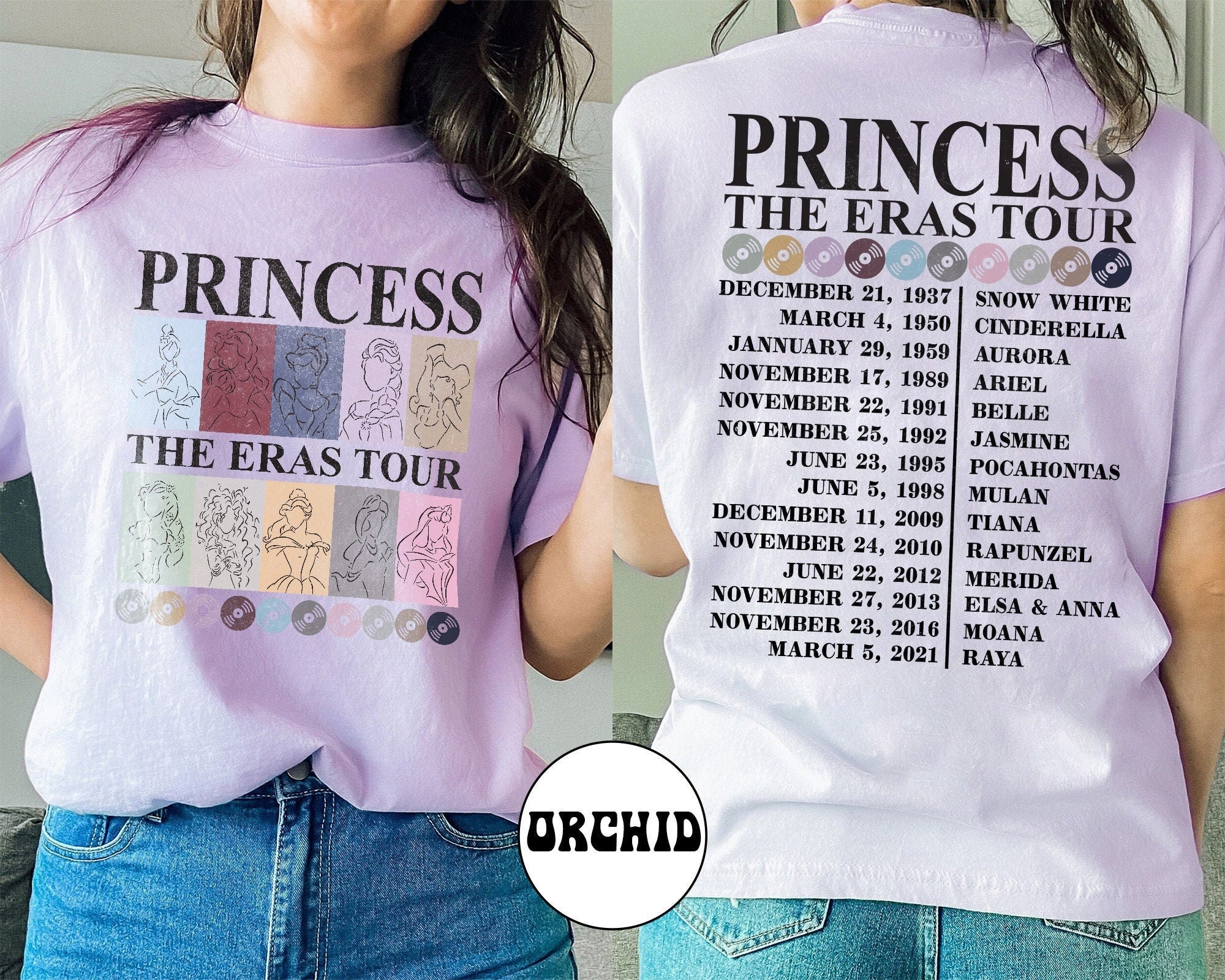 Disney Princess Eras Tour Shirt, Eras Merch, Disney Princess Concert ...