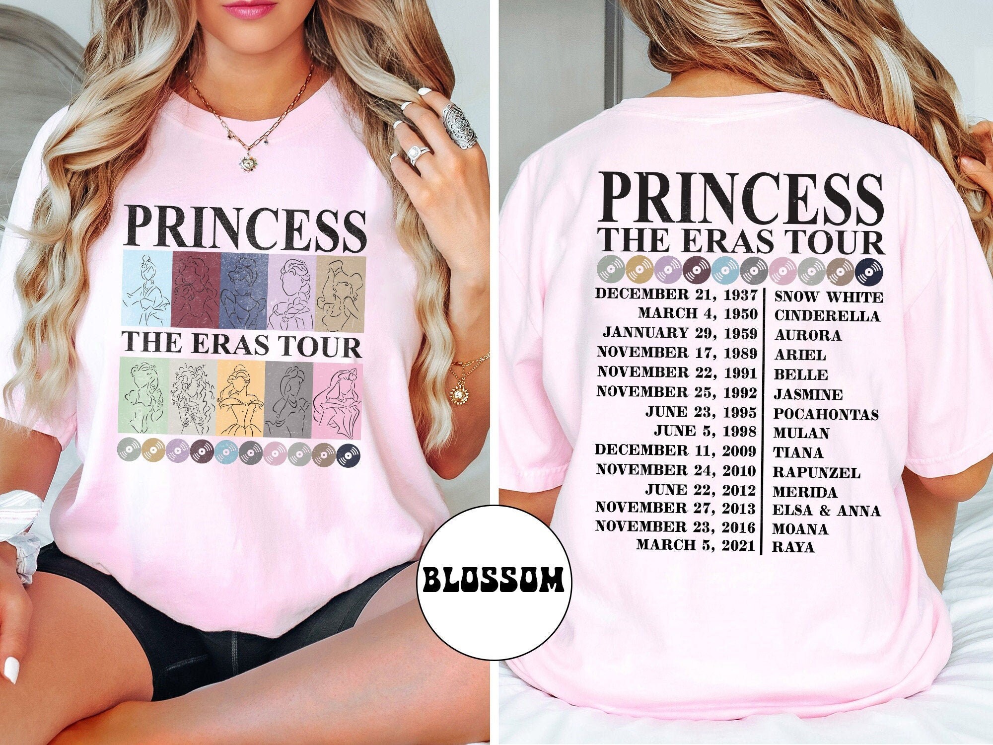 Disney Princess Eras Tour Shirt, Eras Merch, Disney Princess Concert ...