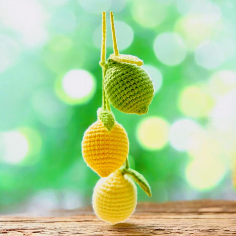 Crochet Pattern Lemon, Crochet Lemon Amigurumi PATTERN PDF ONLY, Citrus ...