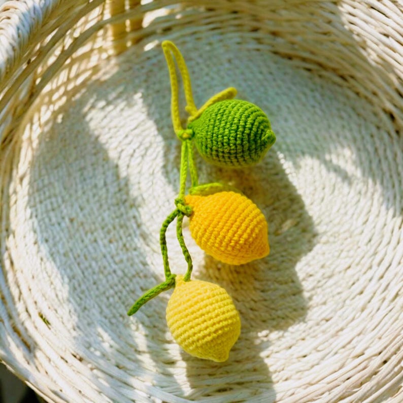 Crochet Pattern Lemon, Crochet Lemon Amigurumi PATTERN PDF ONLY, Citrus ...