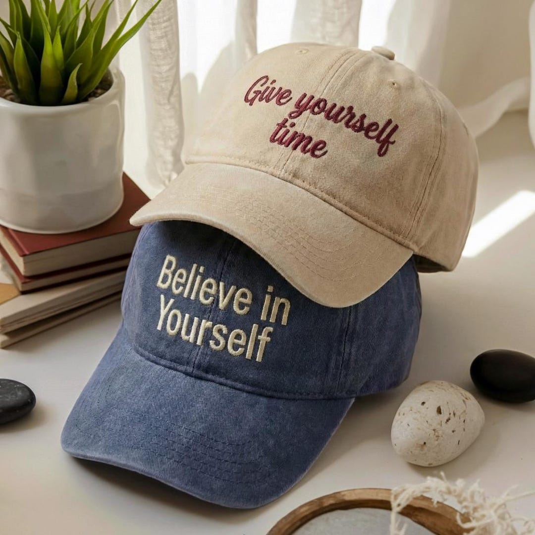 Personalized Embroidered Unisex Cap With Your Text, Custom Hand ...