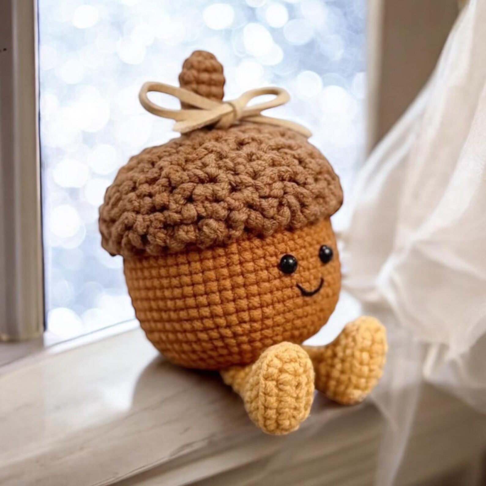 Acorn Crochet Pattern, Crochet Pattern Acorns, Oak Acorn Keychain ...