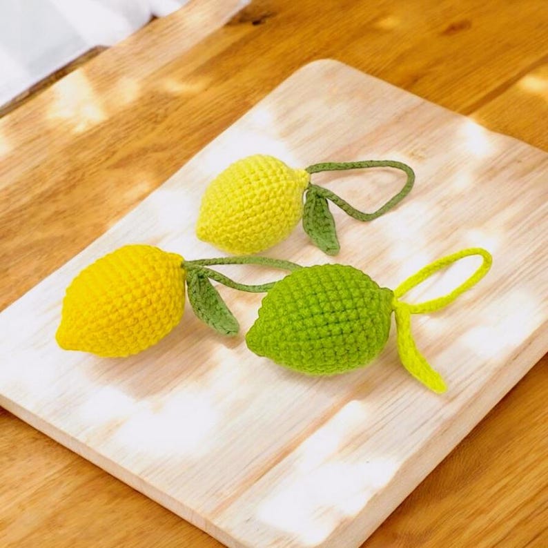Crochet Pattern Lemon, Crochet Lemon Amigurumi PATTERN PDF ONLY, Citrus ...