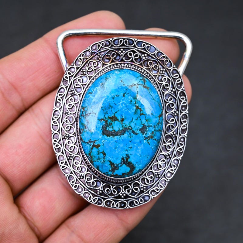 Turquoise Belt Buckle - Etsy