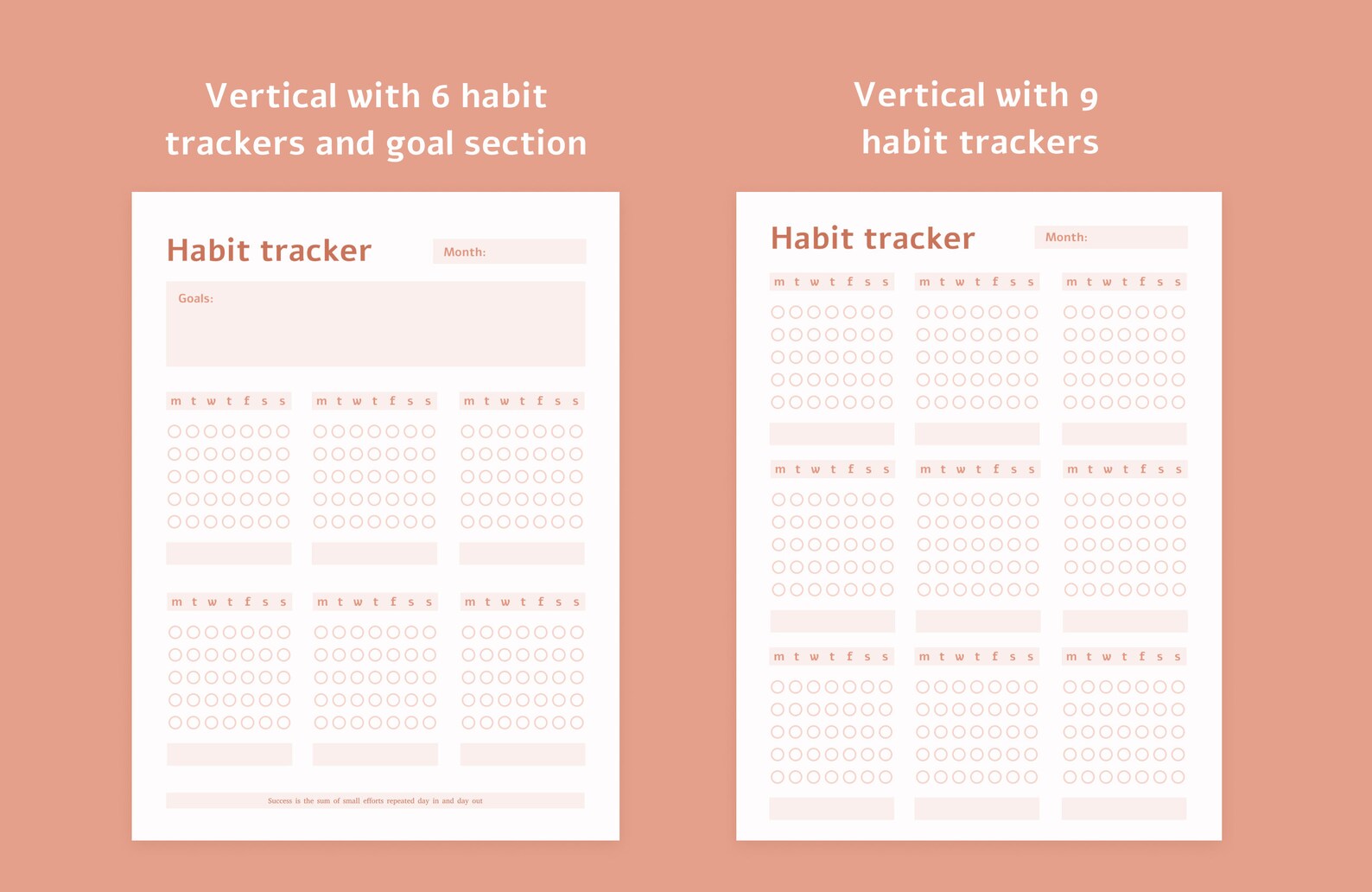 Monthly Habit Tracker Digital/printable - for iPad - Printable PDF ...