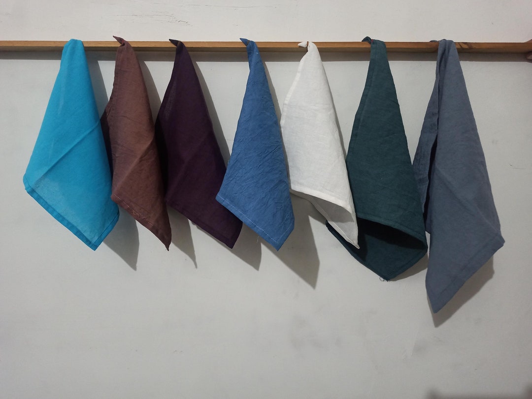 100 Pack Dye Color Cotton Napkin, Washable Wedding Napkins Washed ...