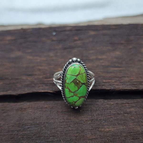 Green Turquoise Ring - Etsy