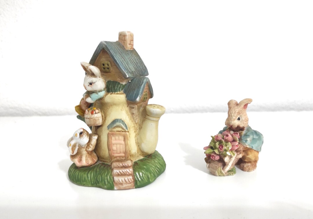 Rabbit Cottage Watering Can Clay House Inspired by Peter Rabbit ...