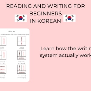 Korean Reading and Writing for Beginners |korean Language Study ...