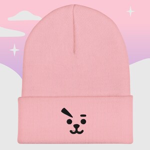 BT21 Embroidered Beanies | BTS Embroidery | Cuffed Knit Headwear | Cute ...
