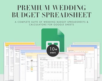 Wedding Budget Spreadsheet, Wedding Budget Tracker, Wedding Budget ...