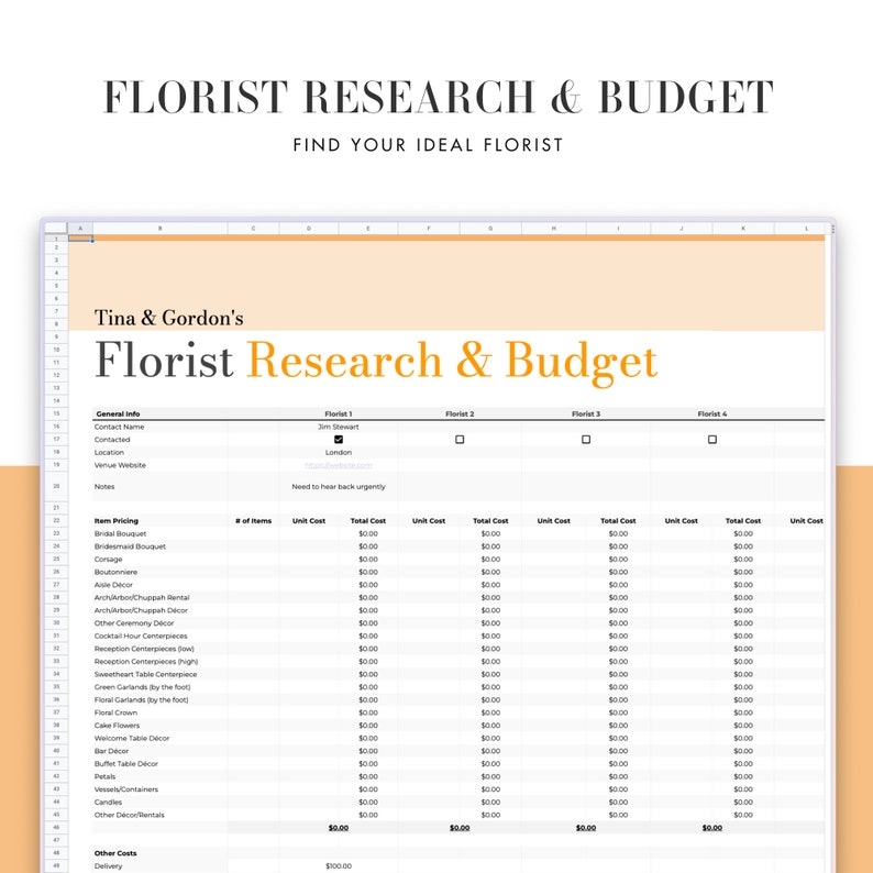 Complete Wedding Budget Spreadsheet, Wedding Budget Tracker, Wedding ...