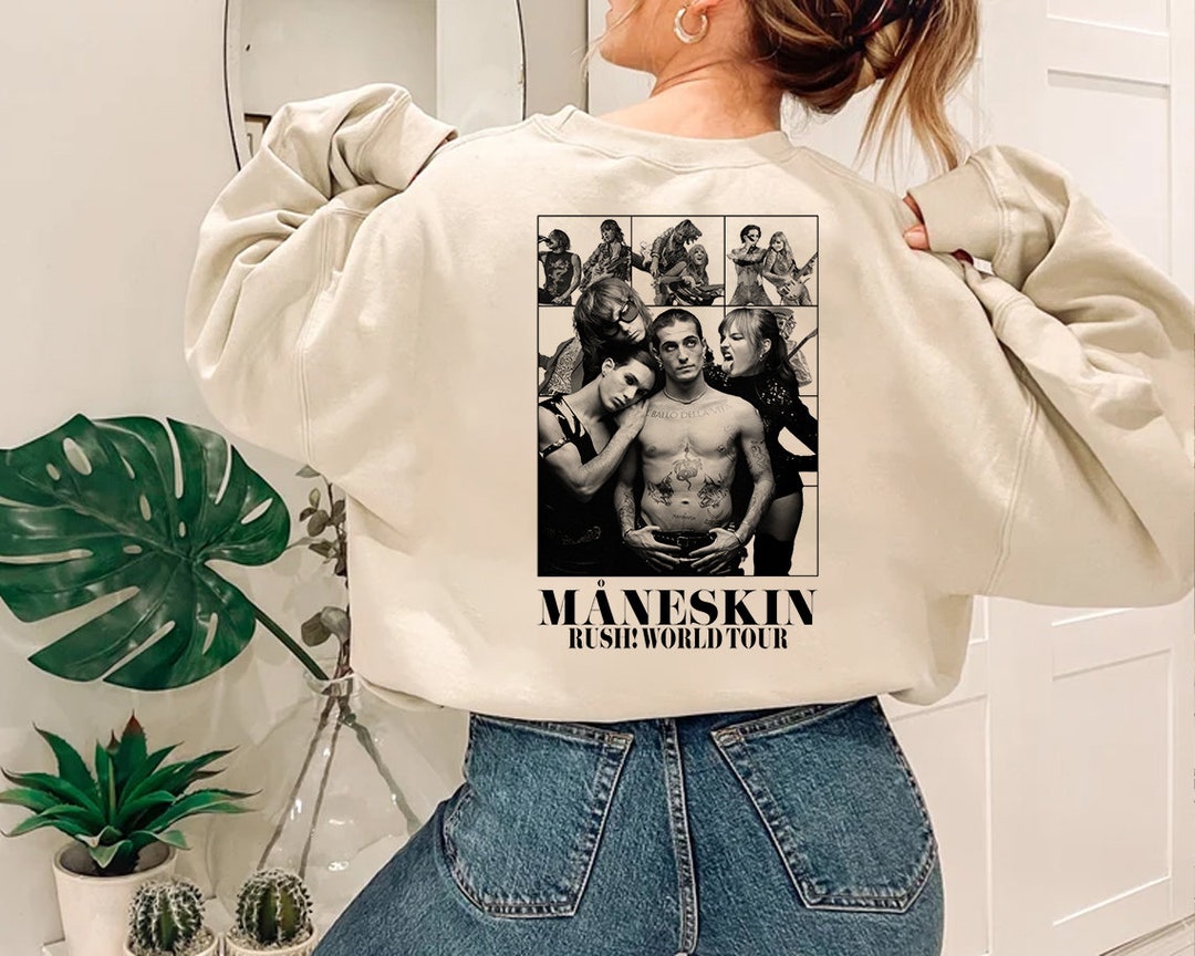 Maneskin Rush World Tour PNG, Vintage 2023 Maneskin Rush, Maneskin 2023 ...