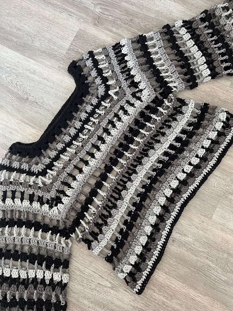 Mesh Crochet Jumper Pattern DIGITAL FILE ONLY - Etsy