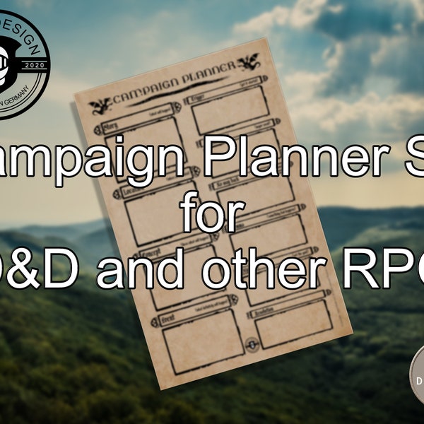 Dnd Campaign Planner - Etsy