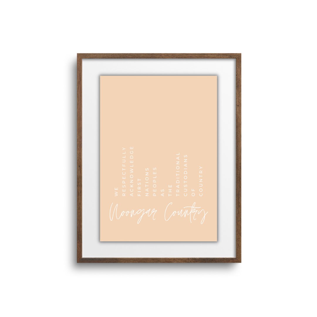 Custom Acknowledgement of Country Print | Aboriginal Country ...