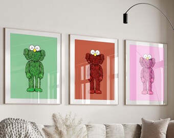 Hypebeast Toys Poster Set of 3, Hypebeast Figure Printable Wall Art ...