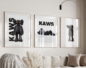 Hypebeast Toys Poster Set of 3, Hypebeast Figure Printable Wall Art ...