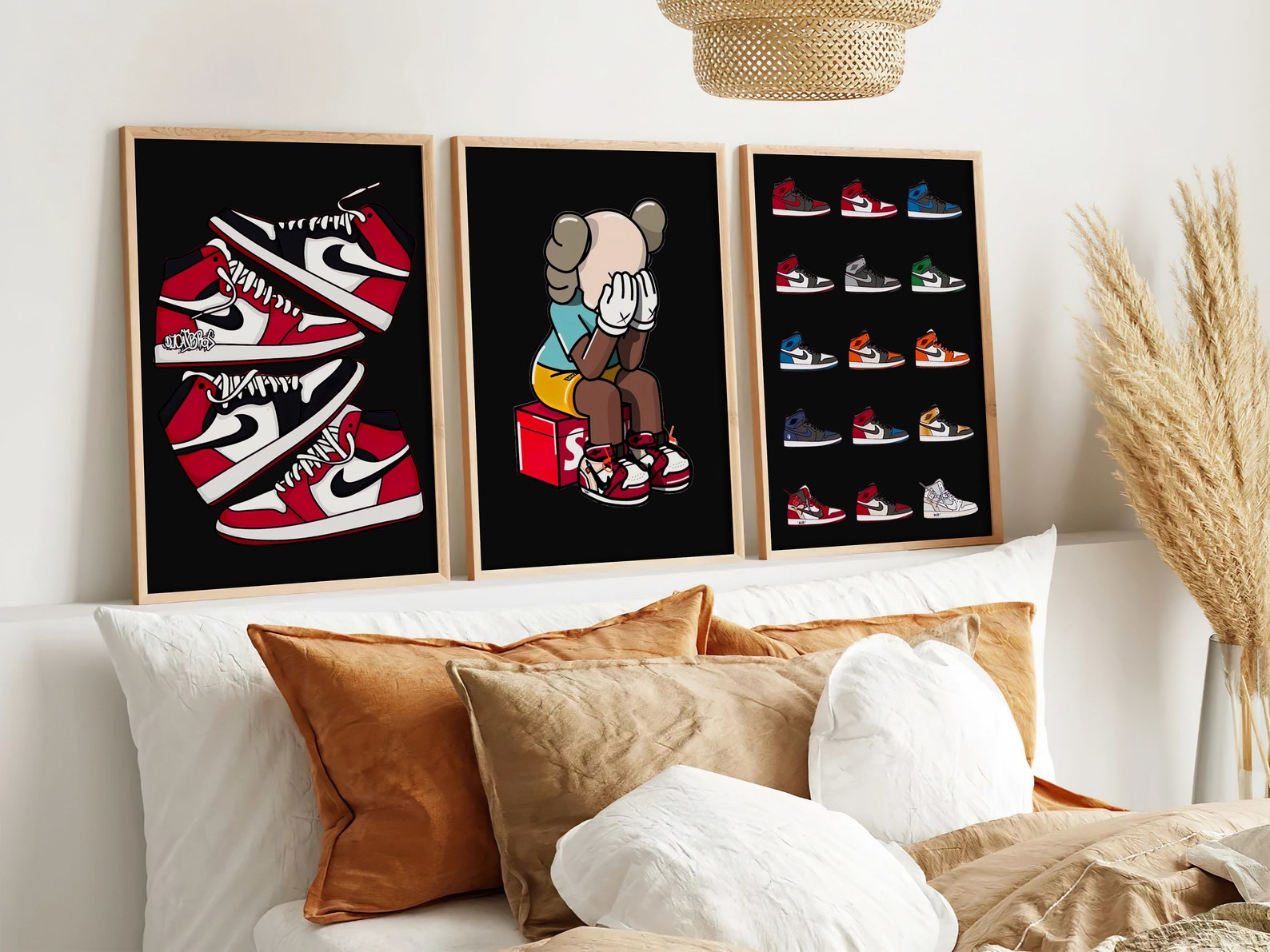 Hypebeast Toys Poster Set of 3 Minimalist Hypebeast Shoe - Etsy