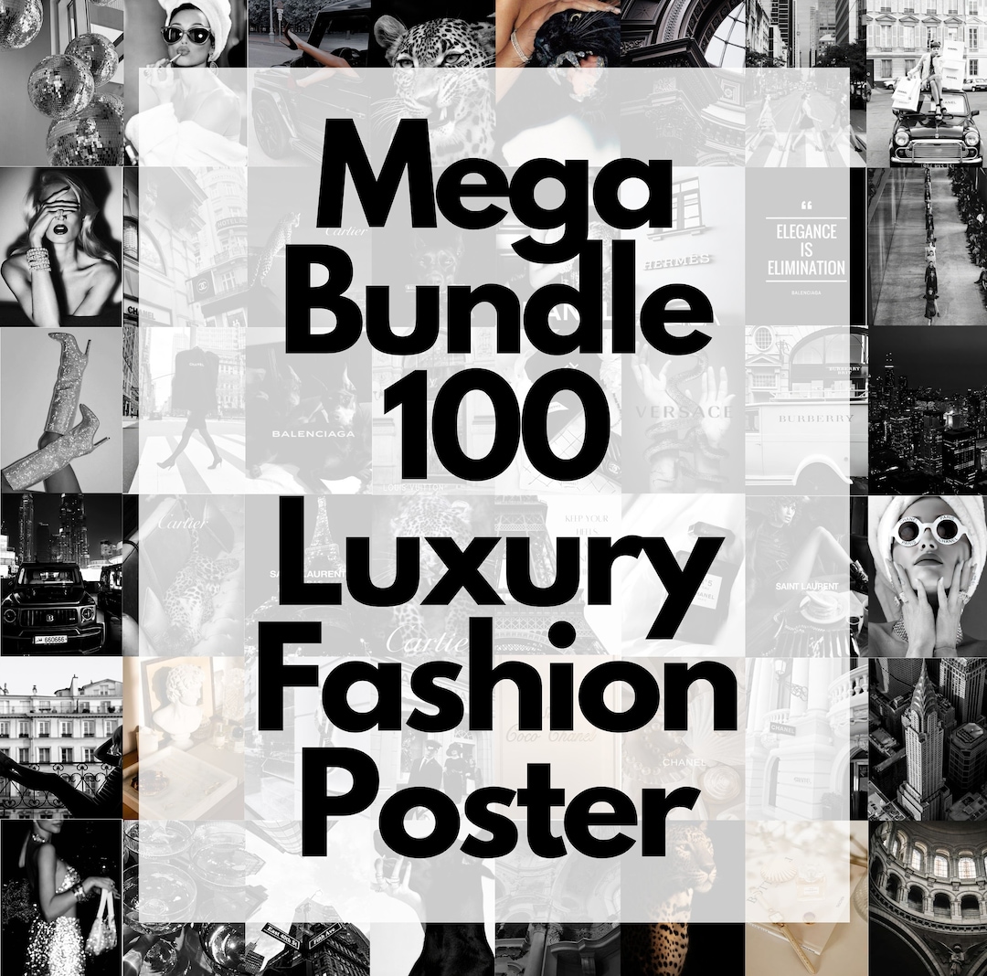 Luxury Fashion Poster Set 100, Luxury Fashion Print,luxury Fashion ...