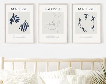 Triptych Wall Art Matisse Print Set of 3 Gallery Wall Set - Etsy