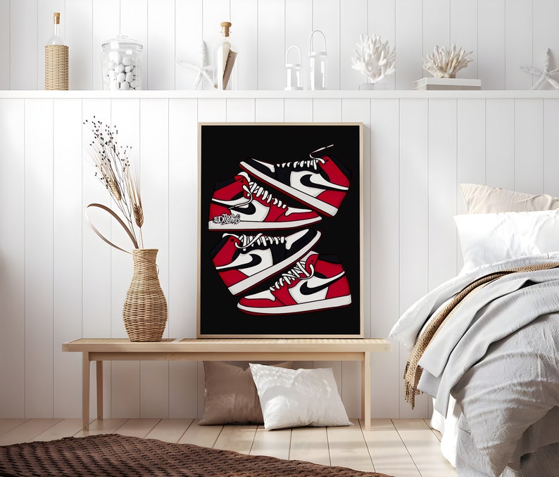 Hypebeast Toys Poster Set of 3 Minimalist Hypebeast Shoe - Etsy