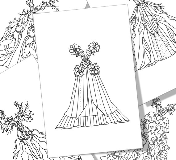 Pages à Colorier De Robes Pour Enfants Patron Couture Robe Qui Tourne