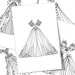10 Fantasy Dresses Coloring Pages | Set 1 | PDF | Digital Book Print ...