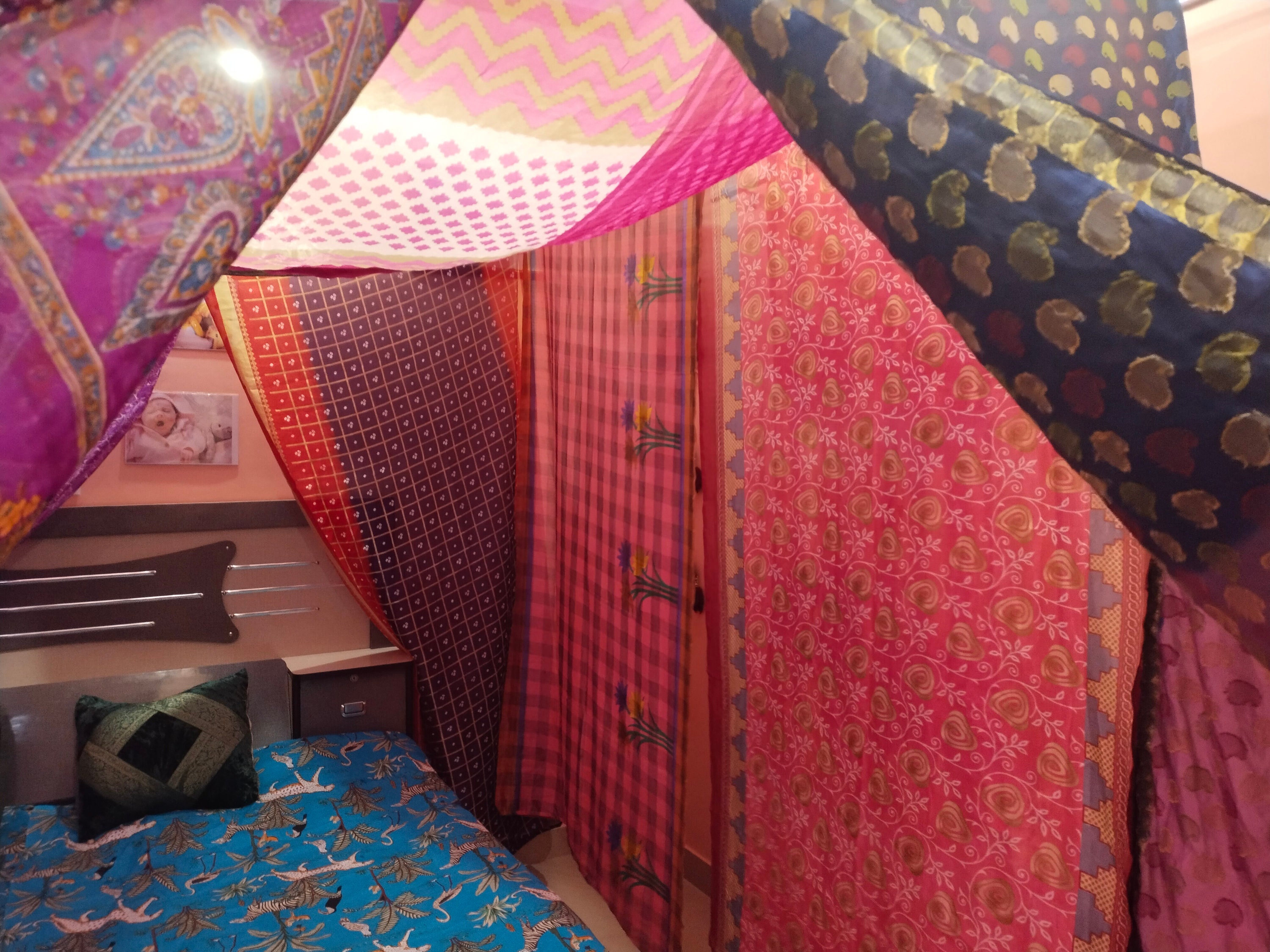 Sari Bed Canopy Bohemian Bed Canopy Boho Decor Matching - Etsy