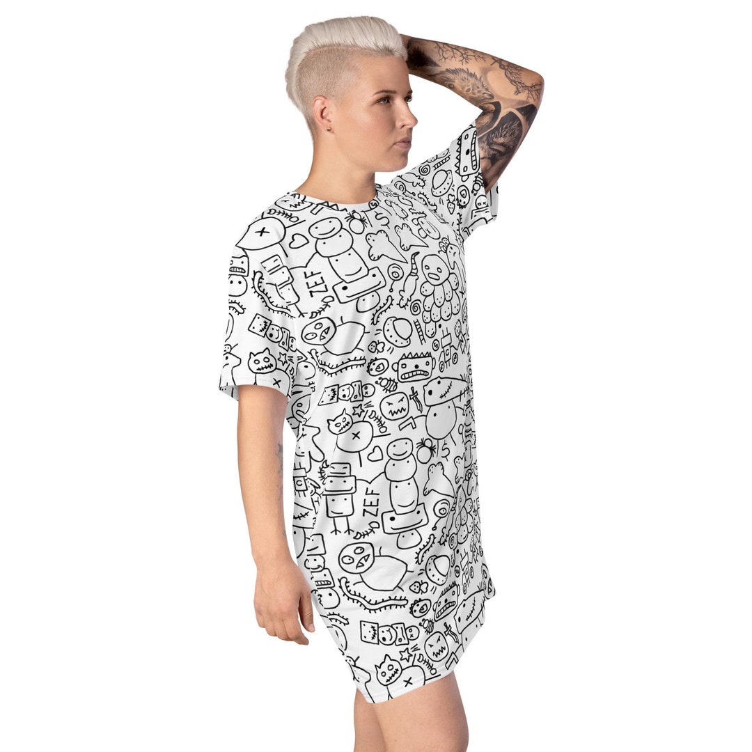 T-shirt Dress ZEF - Etsy