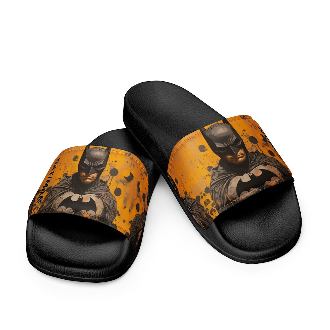 Men’s Slides BAT/MAN - Etsy