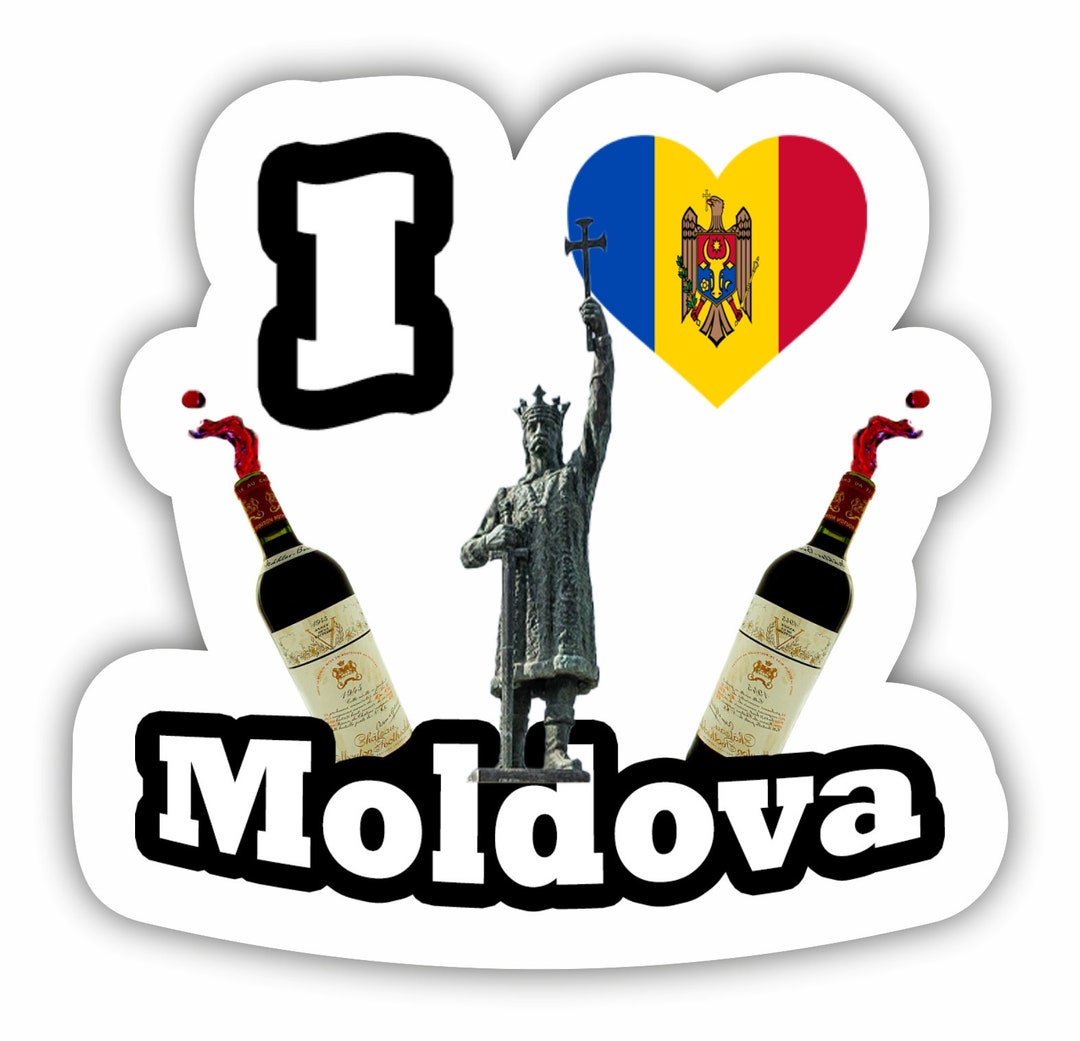 I Love Moldova Waterproof Vinyl Sticker For: Laptop Book - Etsy