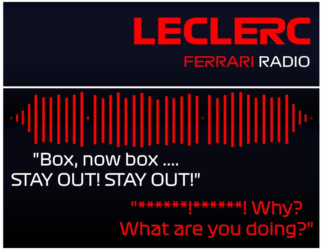 Charles Leclerc Monaco 2022 Radio Message Waterproof Vinyl Sticker for ...