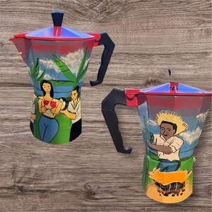 Hand Painted- Limited Edition Espresso Coffee Maker - Etsy