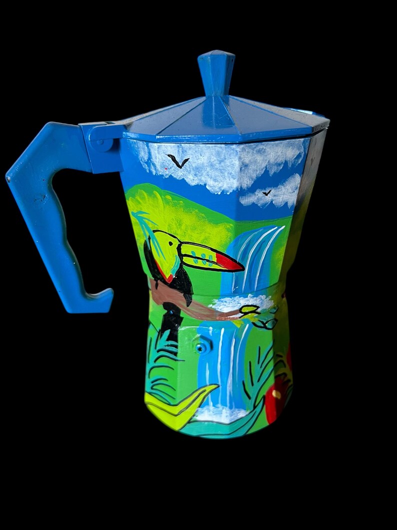 Hand Painted- Limited Edition Espresso Coffee Maker - Etsy