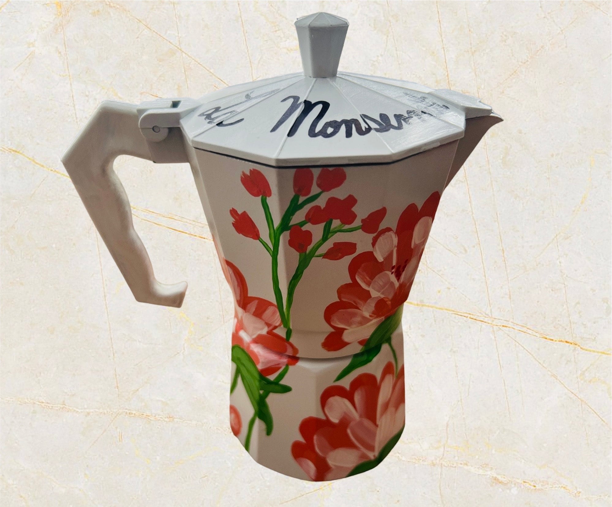 Hand Painted- Limited Edition Espresso Coffee Maker - Etsy