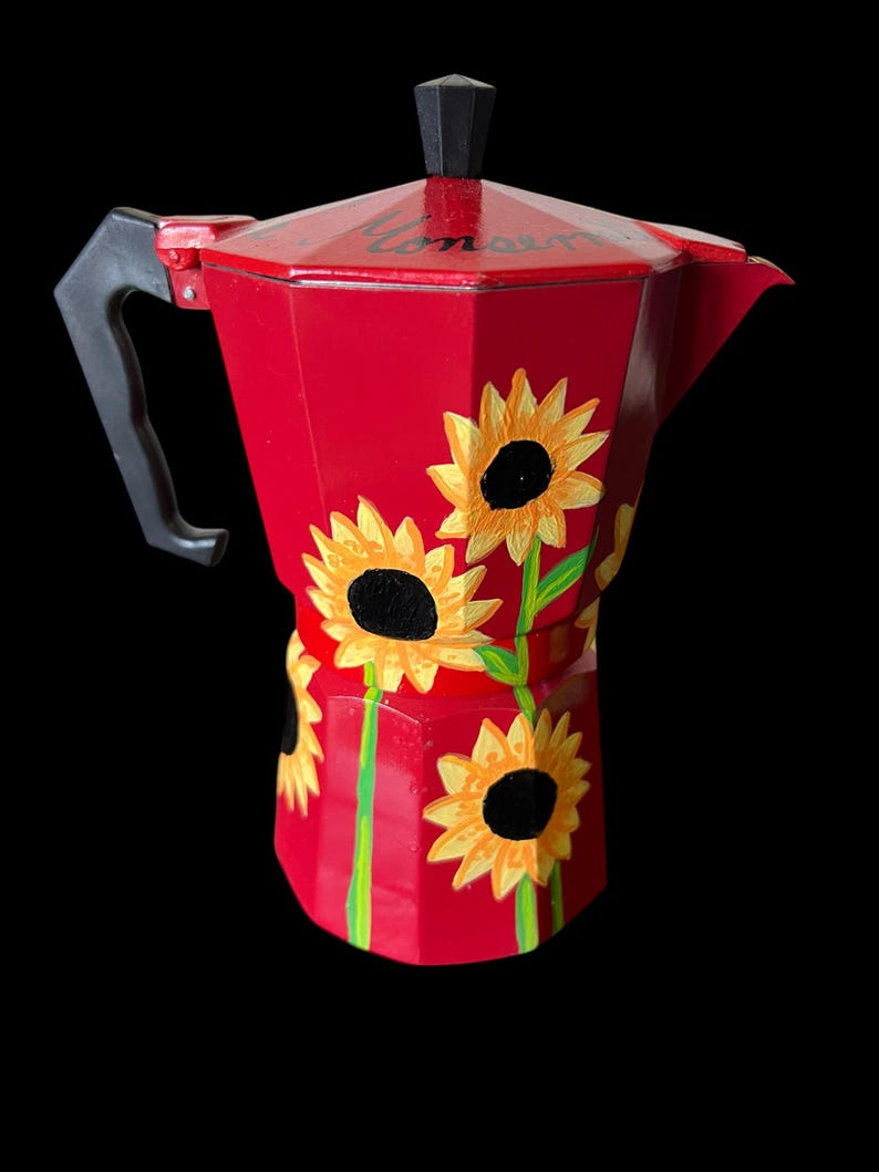 Hand Painted- Limited Edition Espresso Coffee Maker - Etsy