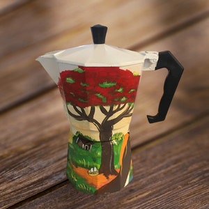 Hand Painted Limited Edition Espresso Coffee Maker - Etsy