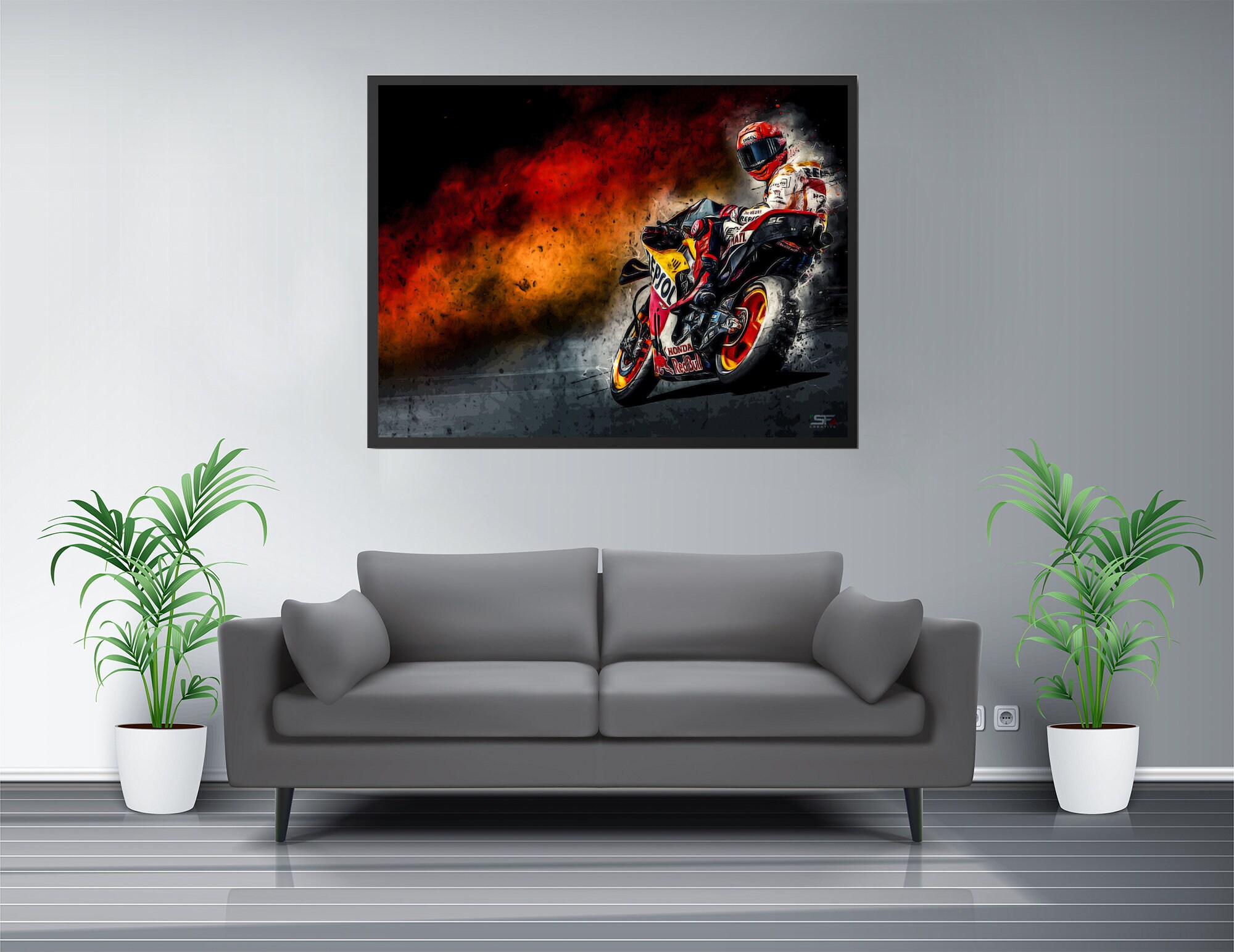 Marc Marquez 93 Honda Hrc Repsol Motogp Graphic Poster 4:3 4000x3000 ...