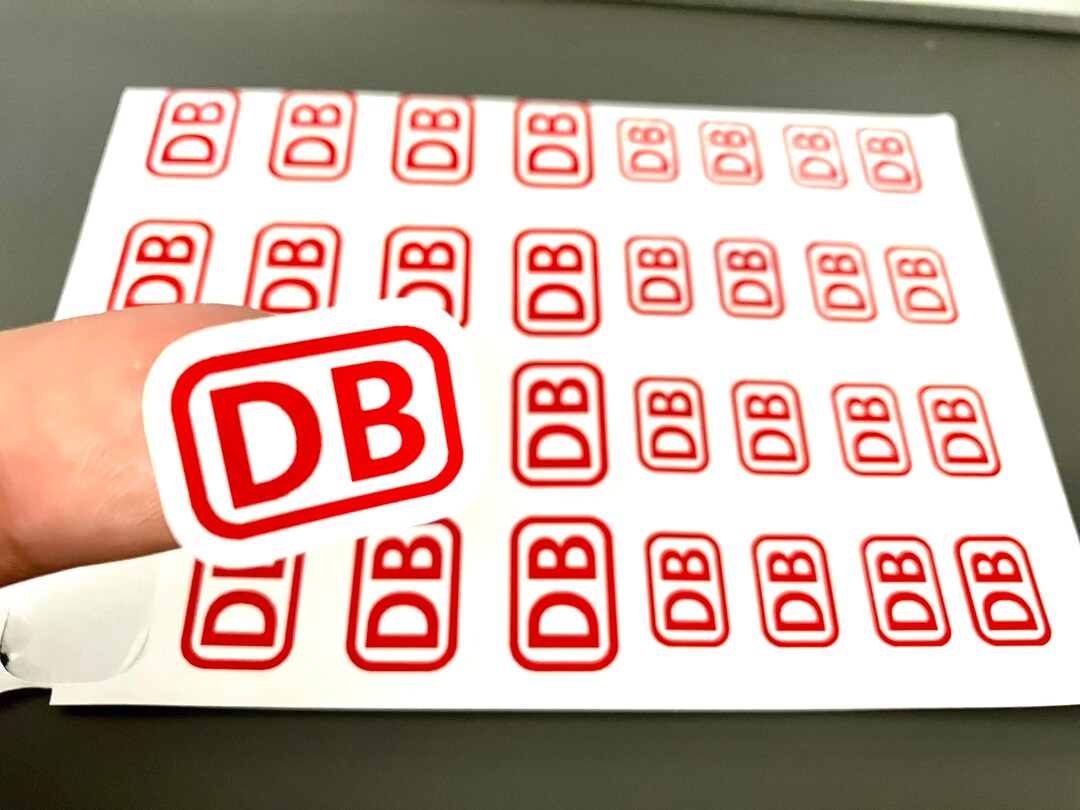 20 Stickers Red DB Deutsche Bahn Signs Model Building Mini Stickers RC ...