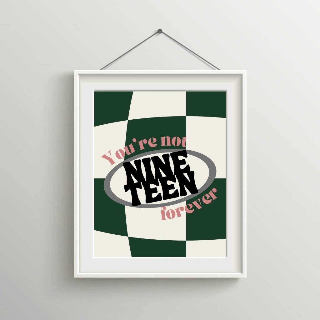 Courteeners 'nineteen Forever' Lyric Poster: Indie Music Print (digital ...