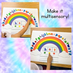 4 Alphabet Arcs With Elkonin Boxes, Capital & Lowercase, and Anchor ...