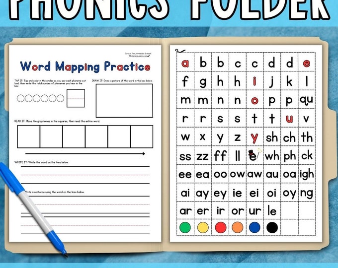 4 Sound Boxes (elkonin) W/ Printable Letters: Multi-sensory ...