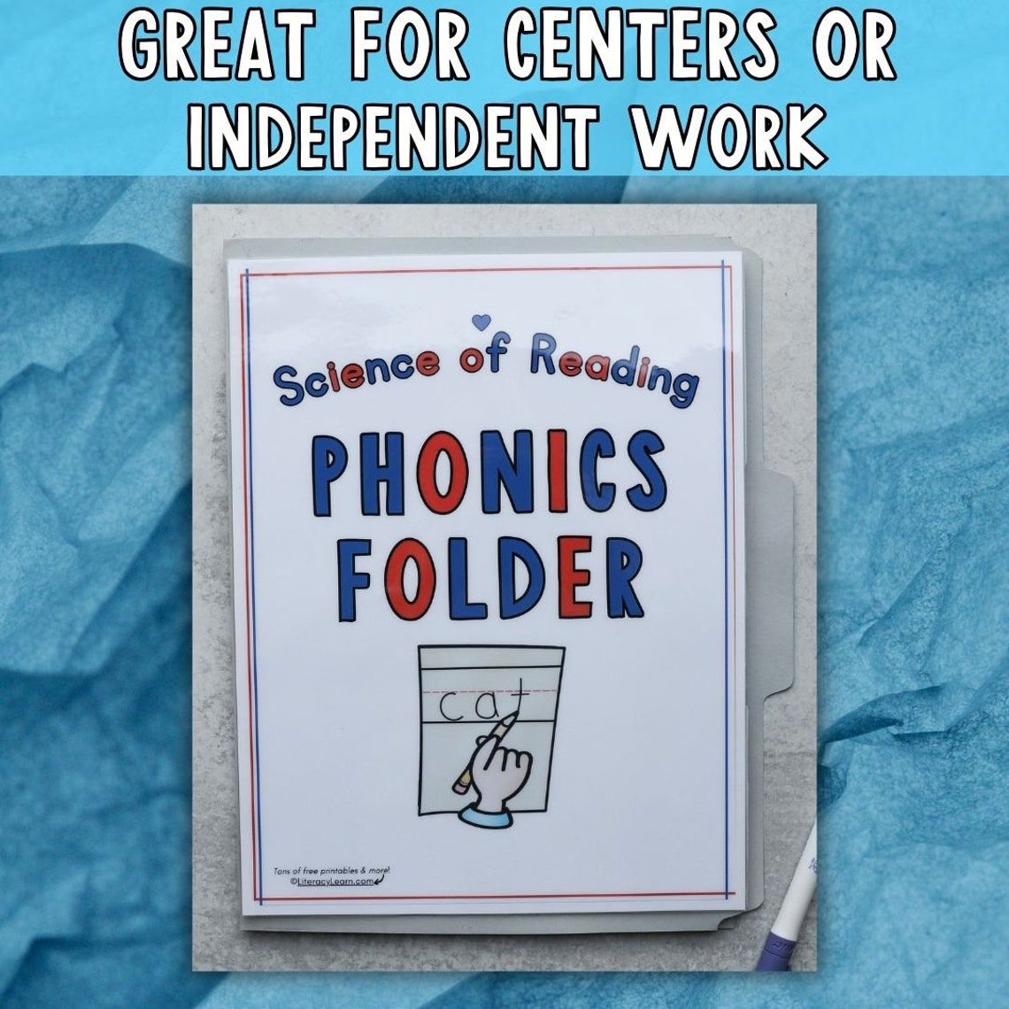 Phonics Folder Word Building & Spelling Practice - Science of Reading ...