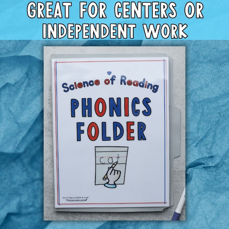 Phonics Folder Word Building & Spelling Practice - Science of Reading ...