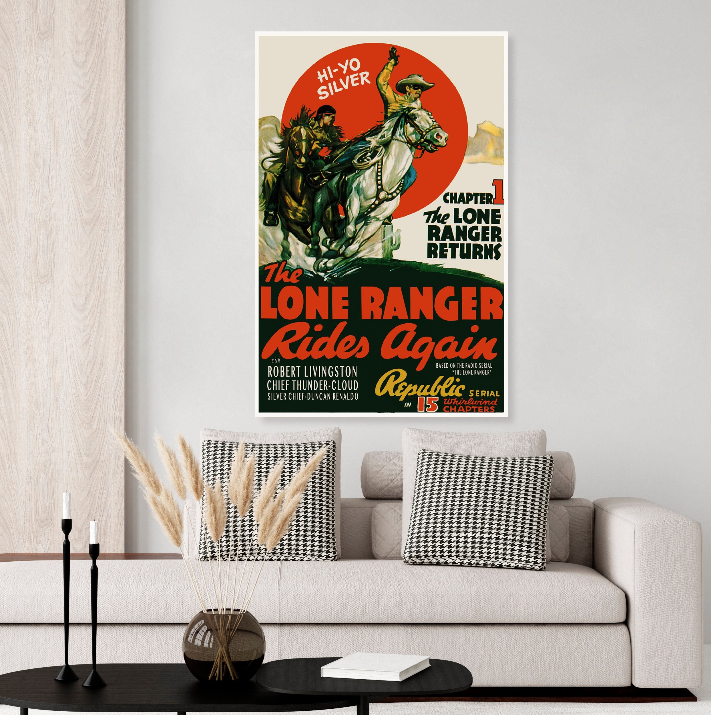 Vintage the Lone Ranger Movie Poster, Cowboy Movie, Western Pop ...